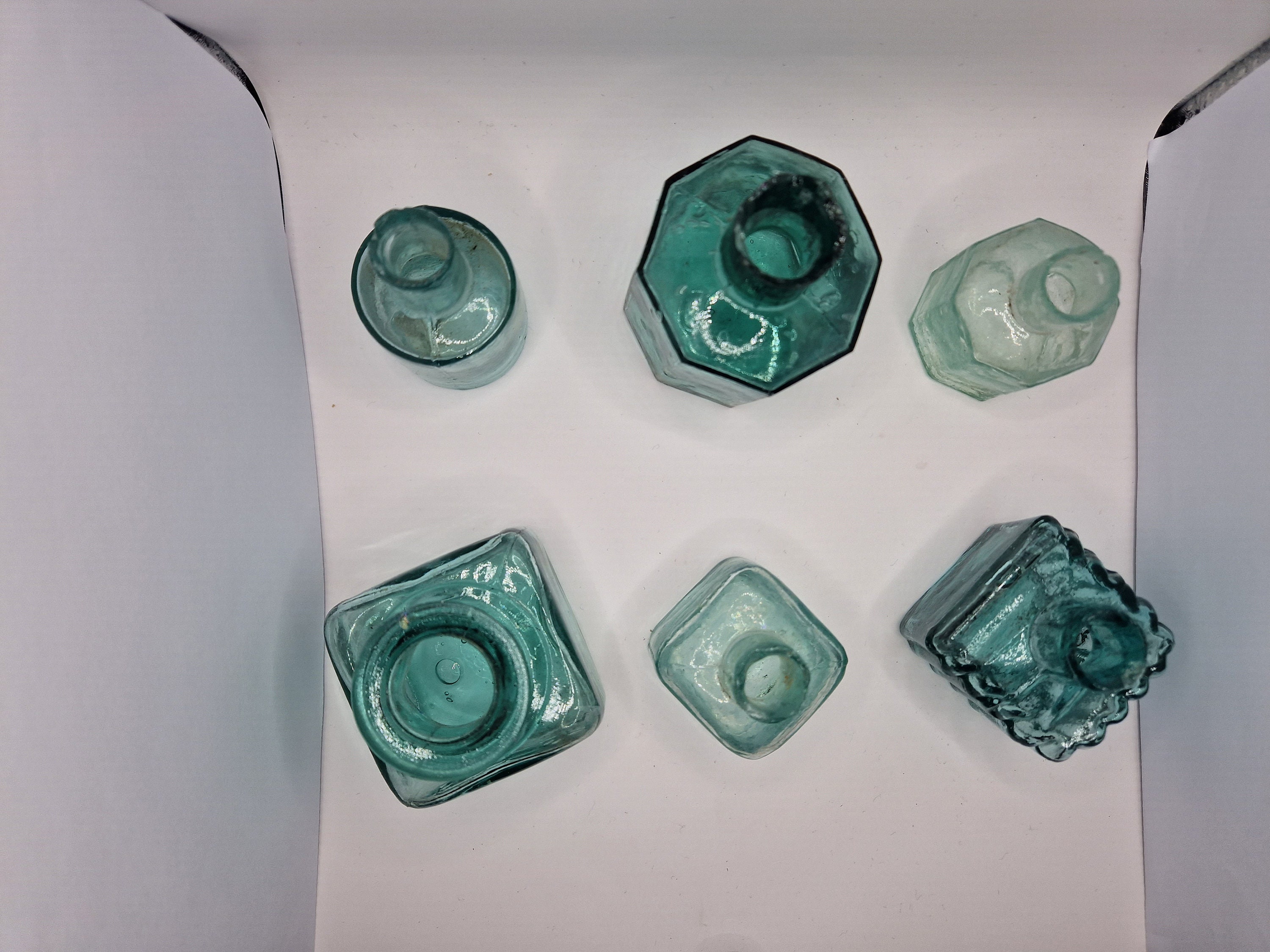 Victorian Ink Pot 1890's Glass Inkwell Antique Writing Pen Pot Vintage ...