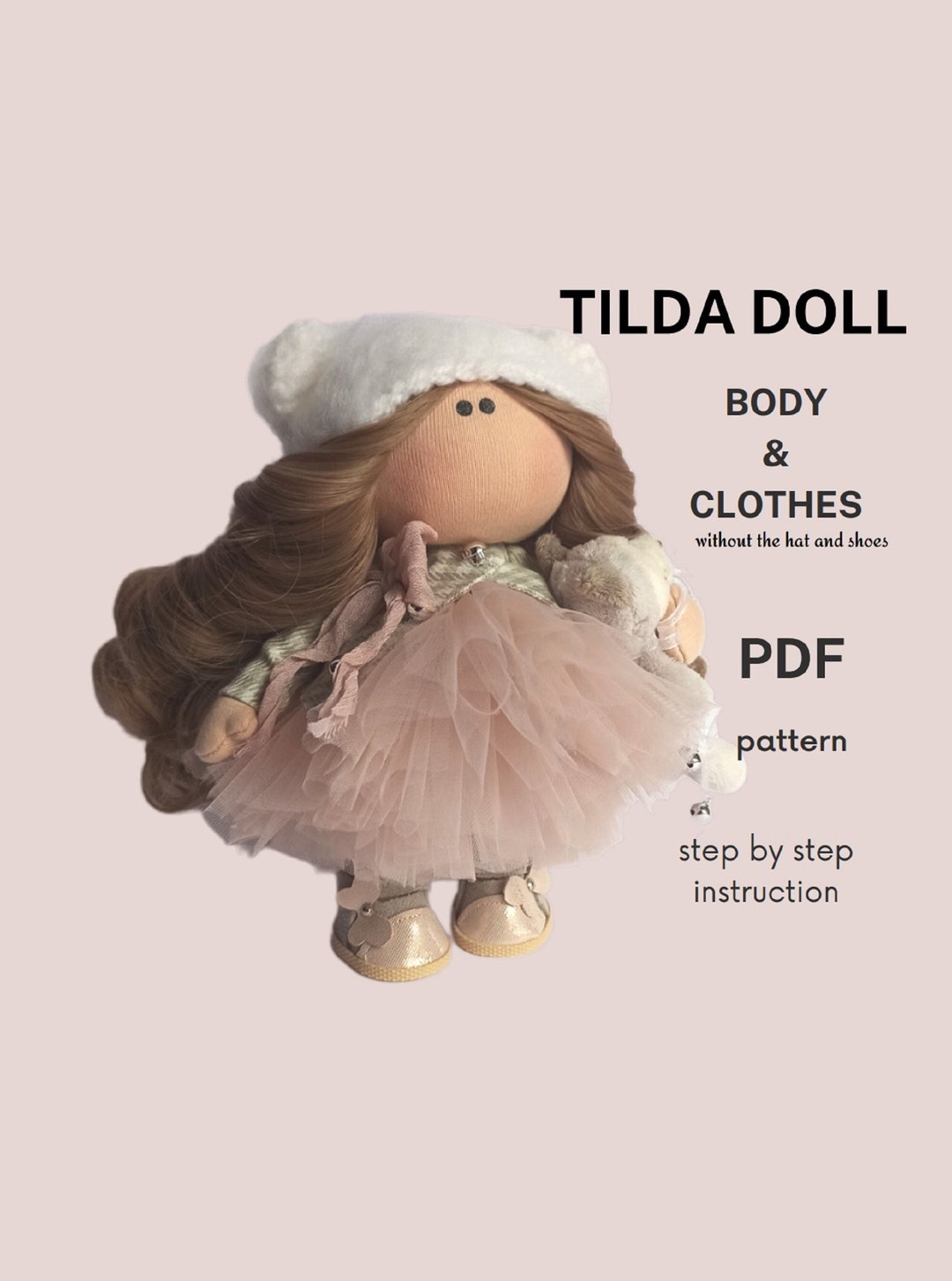 Pattern for Rag Doll to Sew Doll Making Sewing E-pattern & Tutorial PDF ...