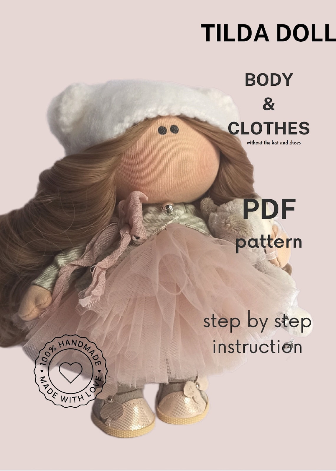 Pattern for Rag Doll to Sew Doll Making Sewing E-pattern & Tutorial PDF ...