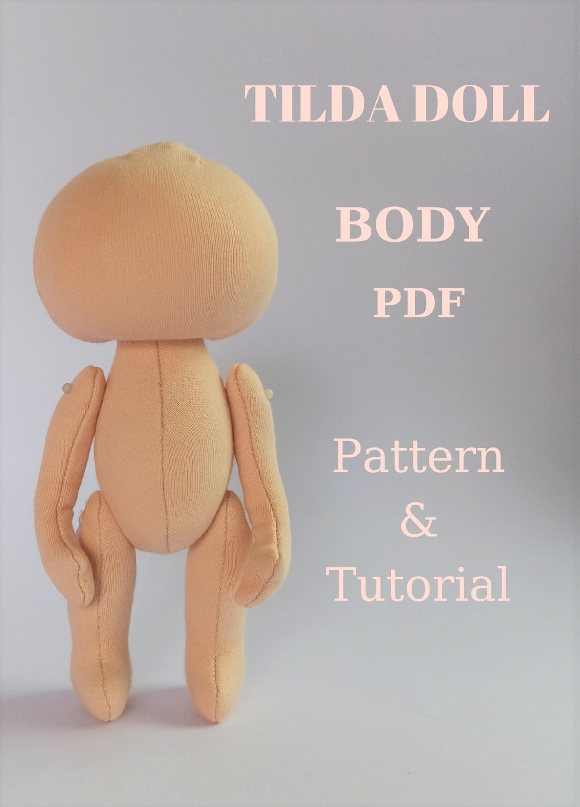 Rag Doll Body Sewing Pattern – Easy Step-by-step Tutorial (PDF Download ...