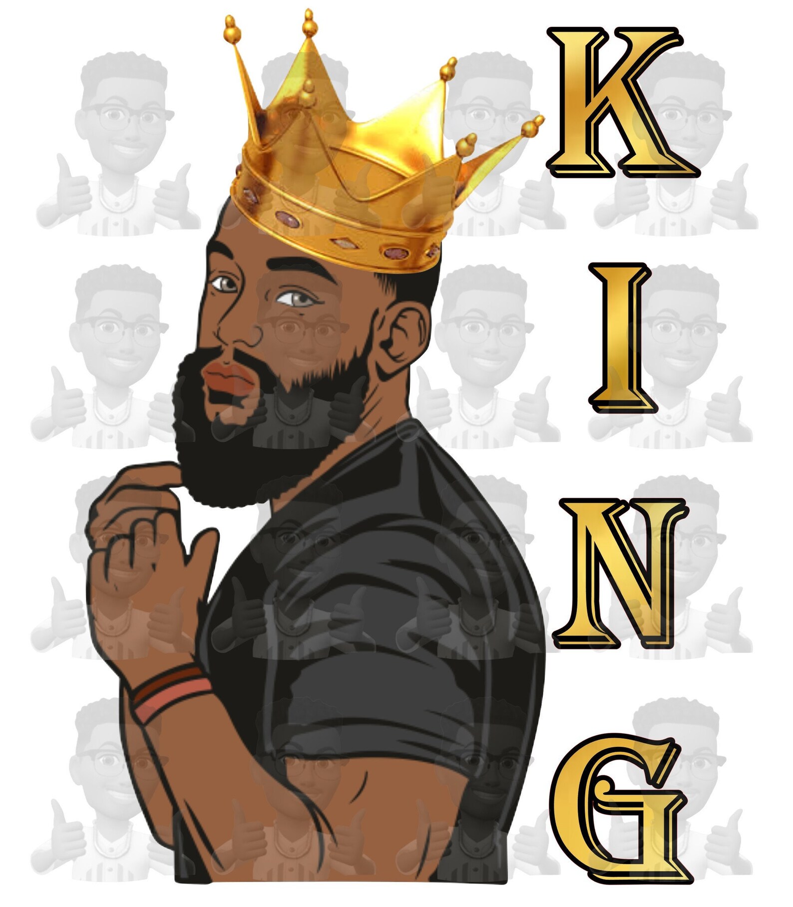 Black King Png, Black Man Png, King Png, Melanin King, Royalty, Digital ...