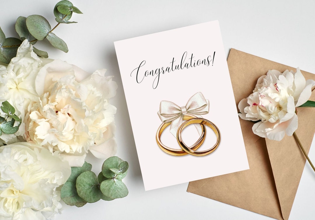 Wedding Card | Congratulations Card | Personalized Wedding Card ...