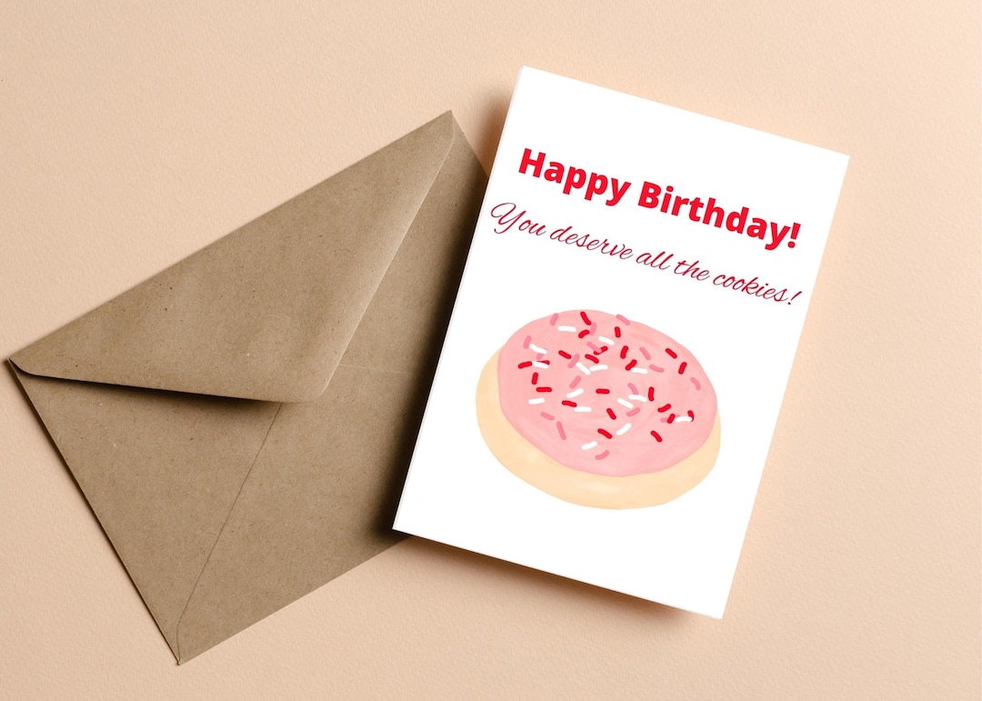 Birthday Card | Happy Birthday Cards | Cookies Birthday Card | Funny ...
