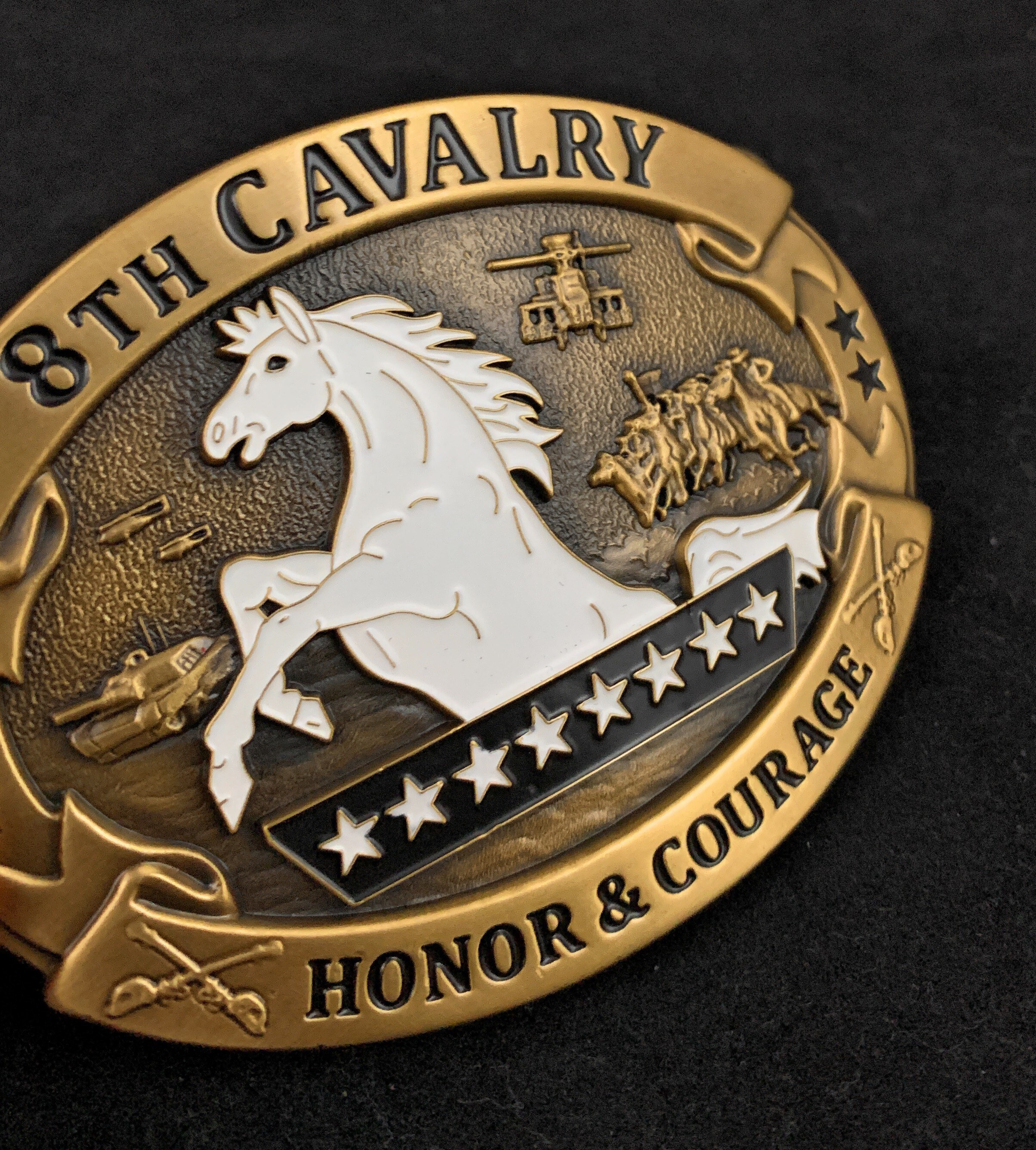 US Army 8th Cavalry Regiment Honor & Courage Unit Insignia | Etsy
