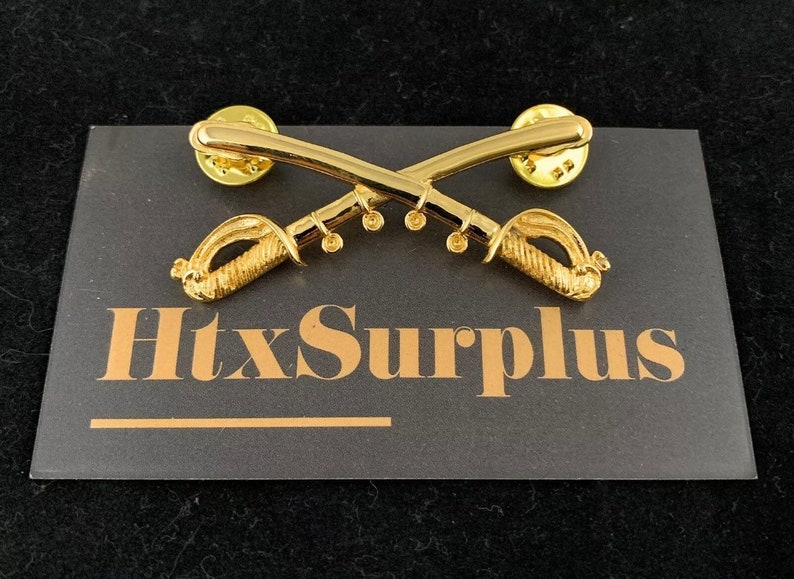US Army Cavalry Gold Crossed Sabers Hat Pin Cav Branch | Etsy