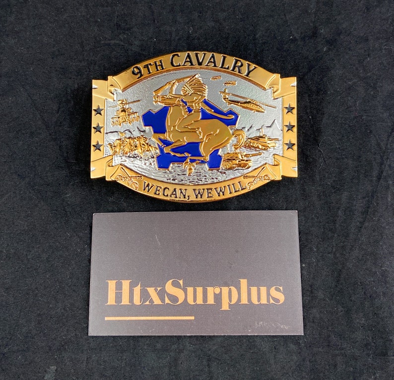 US Army 9th Cavalry Unit Crest DUI Insignia Silver & Gold | Etsy