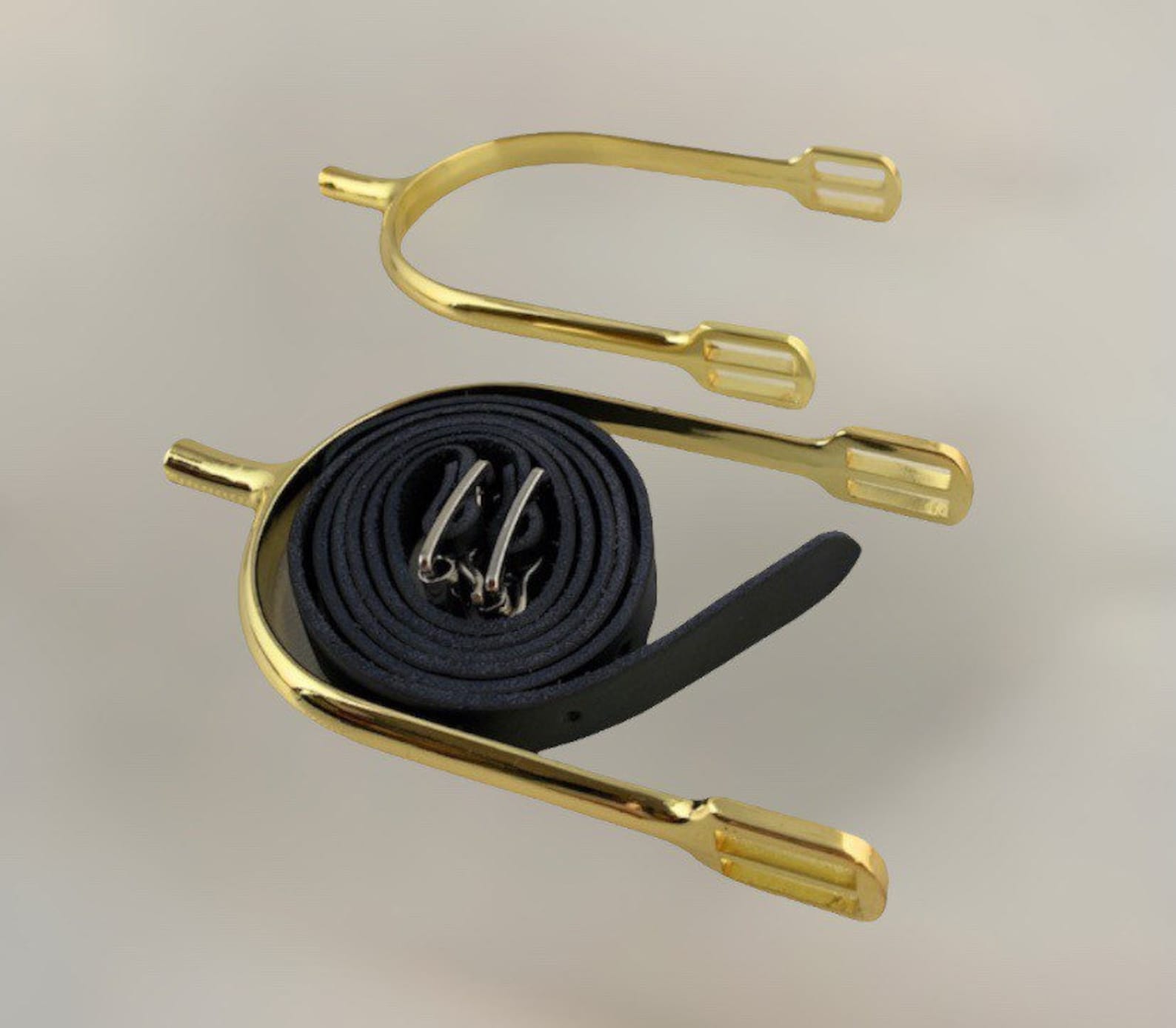 Gold Cavalry Spurs With Black Leather Straps, U.S. Army - Etsy