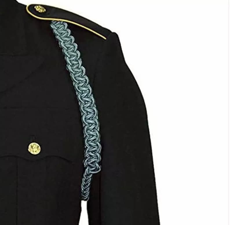 U.S. Army Infantry Saxony Blue Shoulder Cord, for Class A Military ...