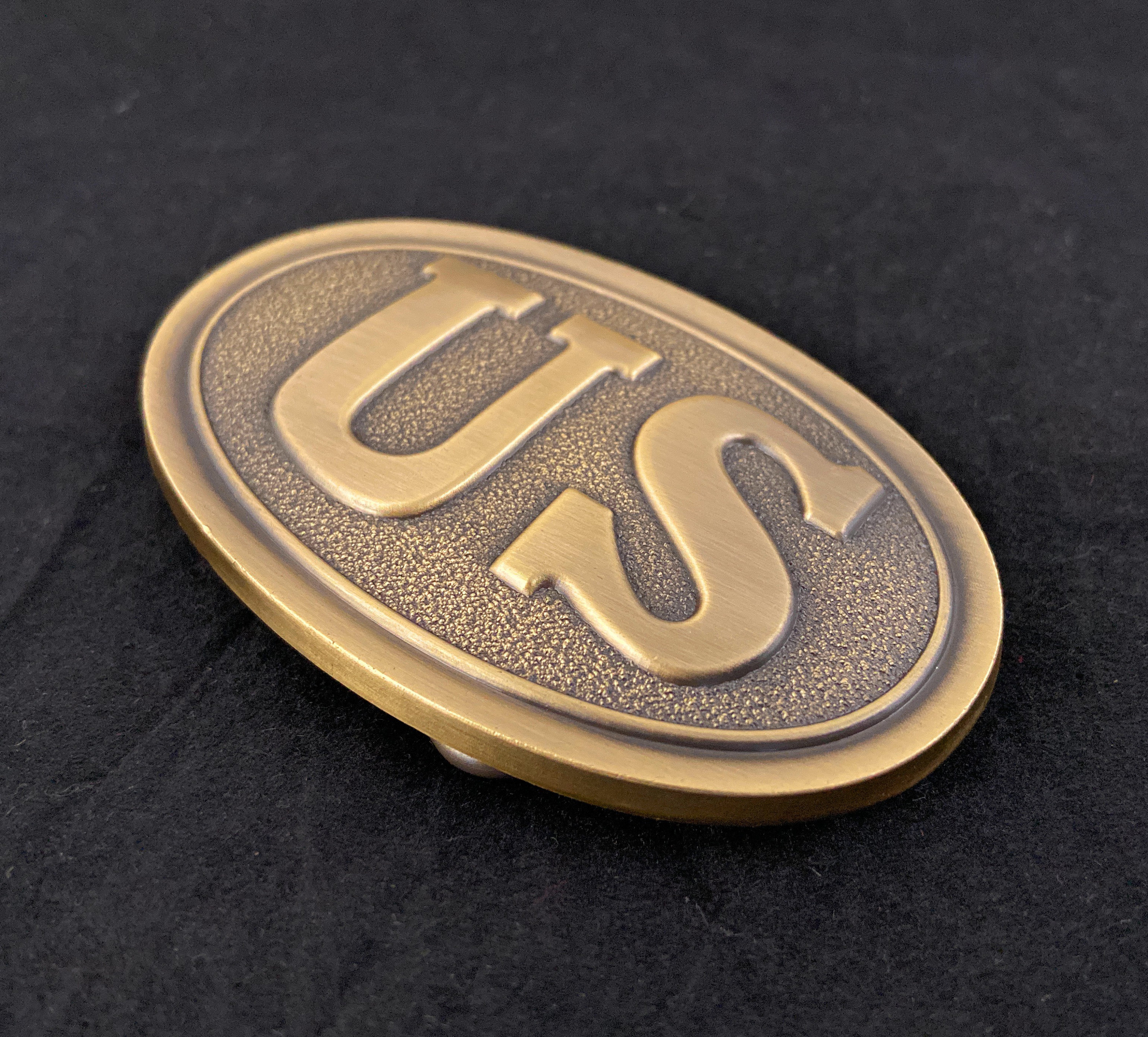 US Civil War Union Army Enlisted Solid Brass Belt Buckle, Antique Style ...