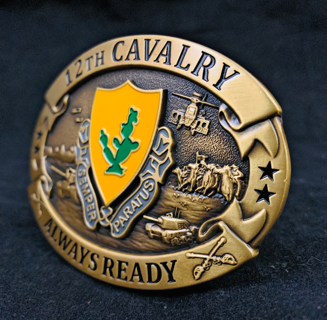 U.S. Army 12th Cavalry Regiment semper Paratus | Etsy