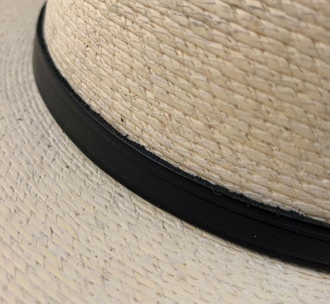 Black Genuine Leather Hat Band for Western Cowboy Hats Men - Etsy