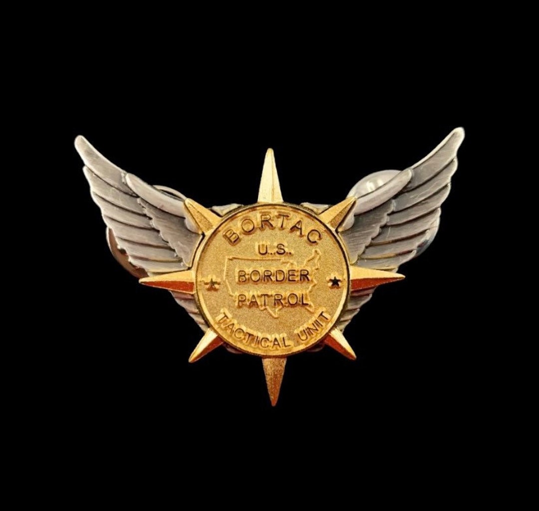 US Border Patrol Tactical Unit BORTAC USBP Qualification Hat Lapel Pin ...