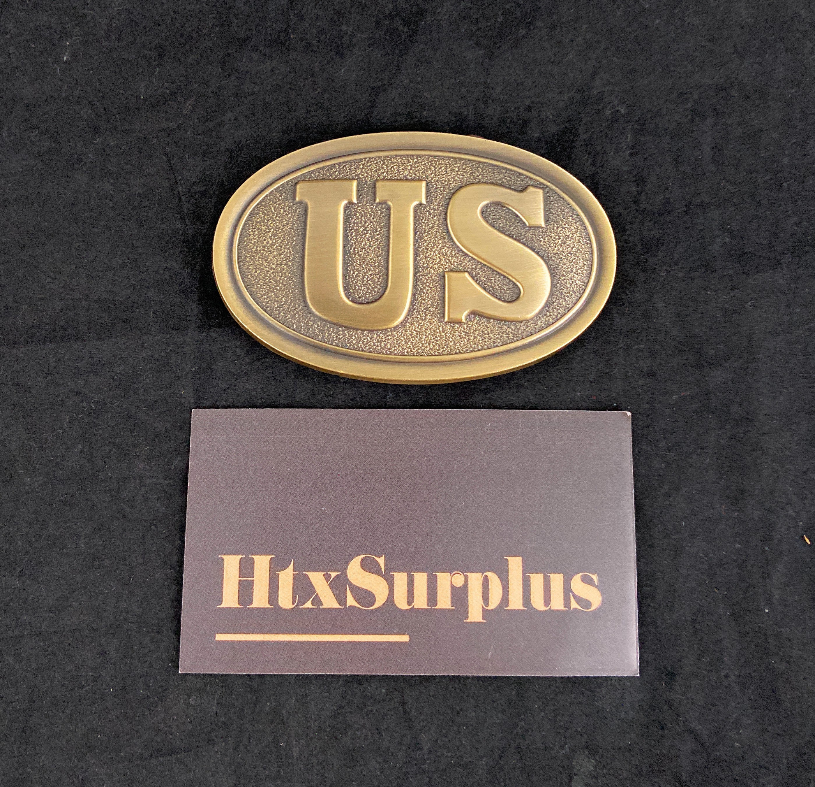 US Civil War Union Army Enlisted Solid Brass Belt Buckle, Antique Style ...