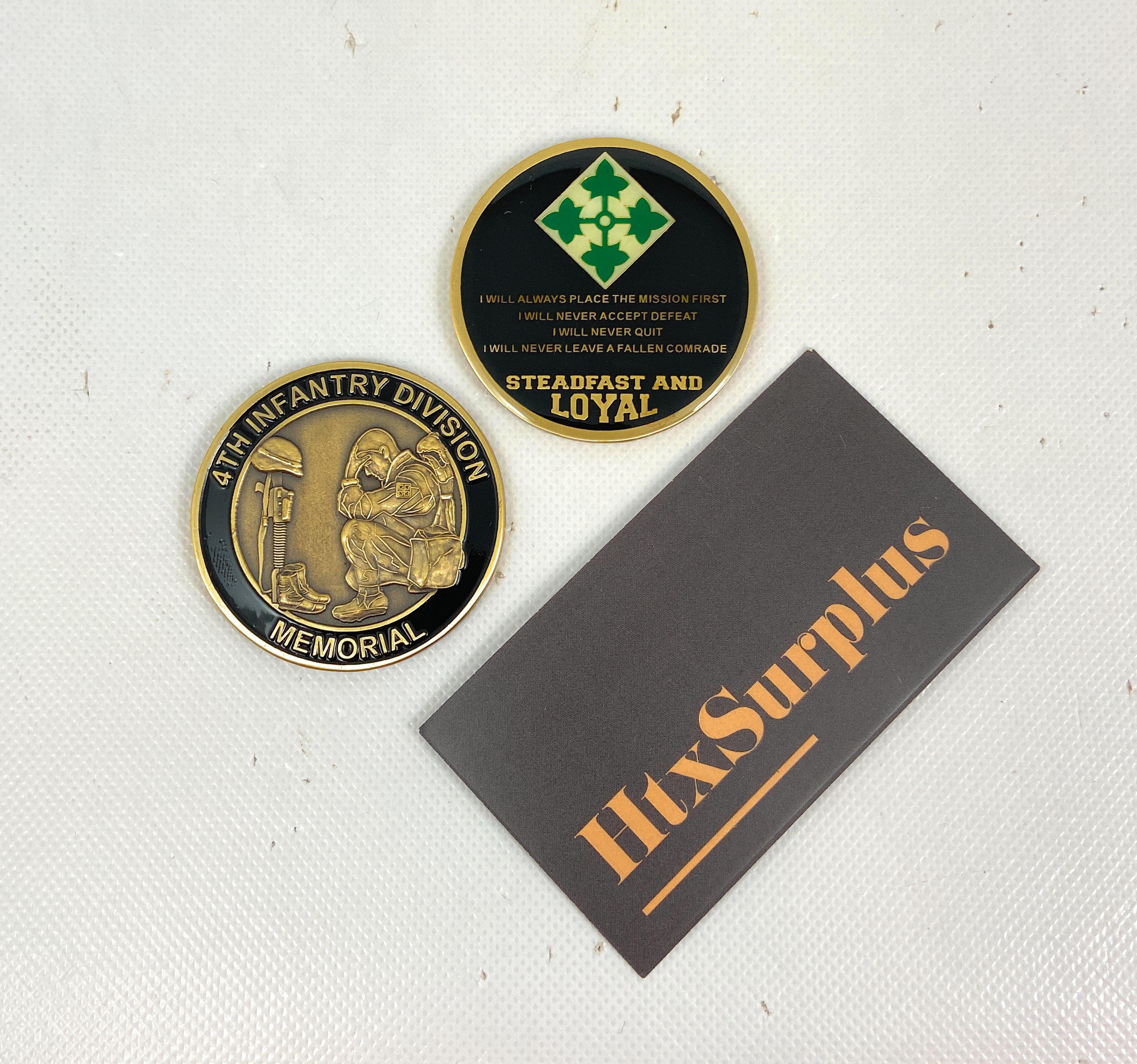 US Army 4th Infantry Division Memorial Challenge Coin - Etsy