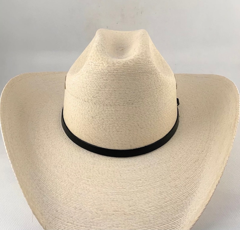 Black Genuine Leather Hat Band for Western Cowboy Hats Men - Etsy