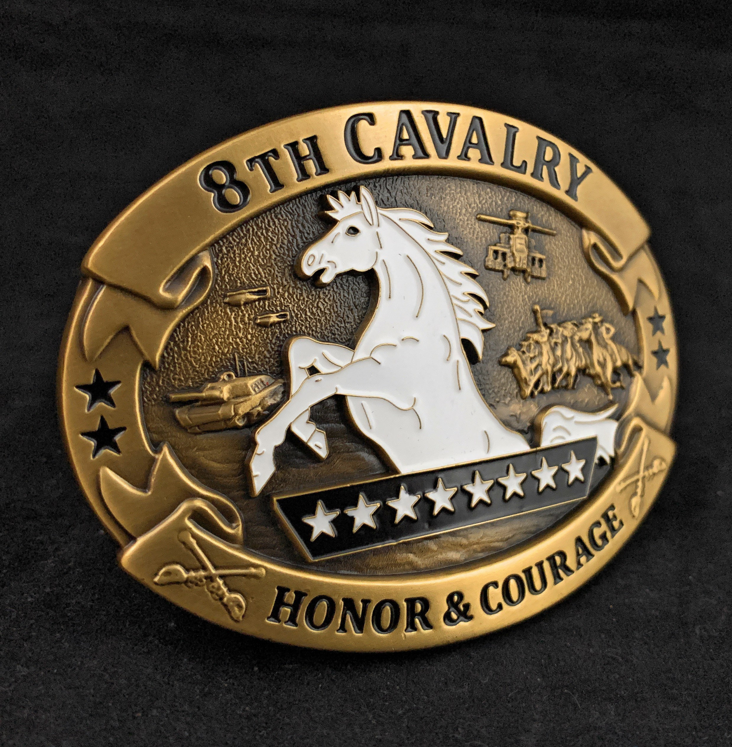 US Army 8th Cavalry Regiment Honor & Courage Unit Insignia | Etsy