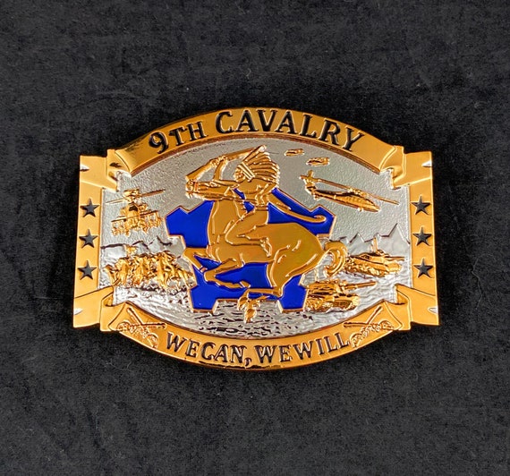 US Army 9th Cavalry Unit Crest DUI Insignia Silver & Gold | Etsy