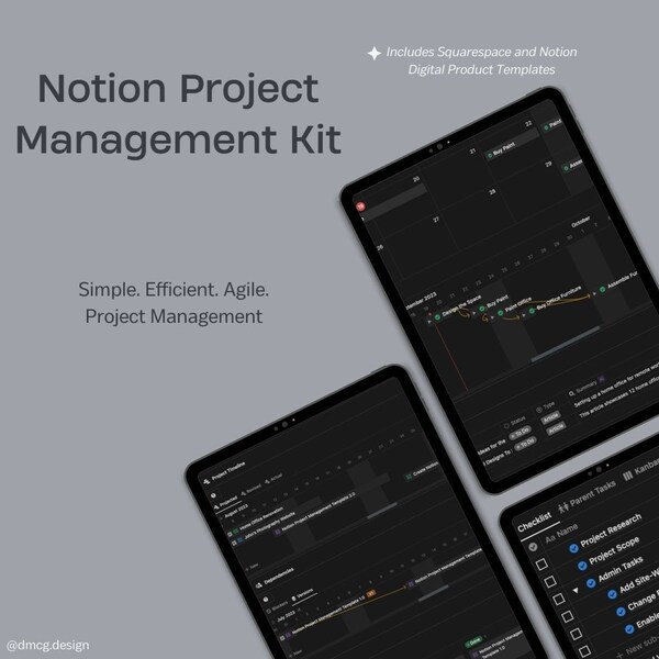 Project Management Template Kit - Etsy Project Management Template Kit - Etsy