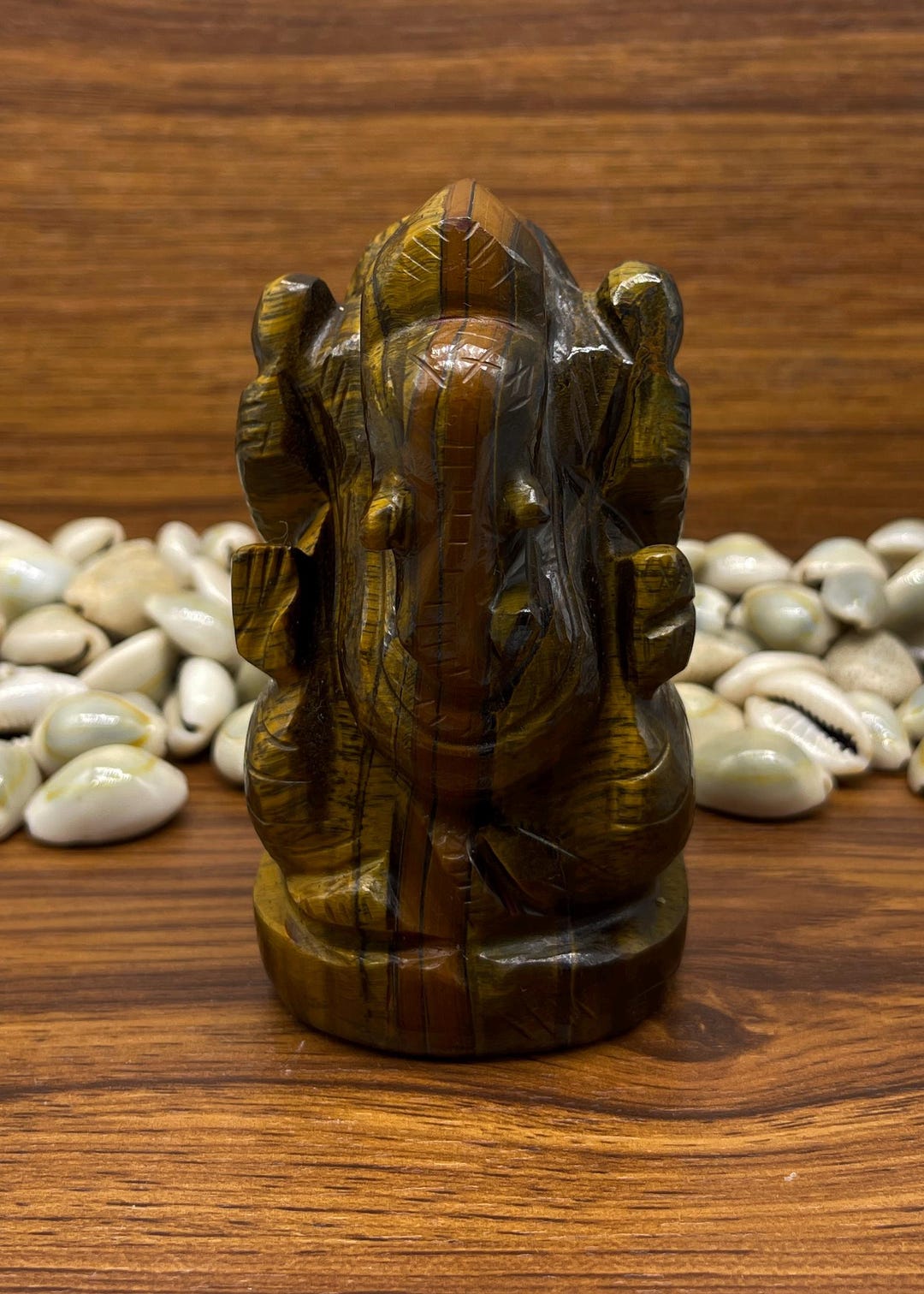 Tiger's Eye Ganesha Statue – Handcarved Hindu God Figurine - Etsy