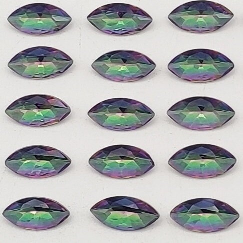 5 10 mm Topacio místico natural Marquesa Cabochon Topacio Místico ...