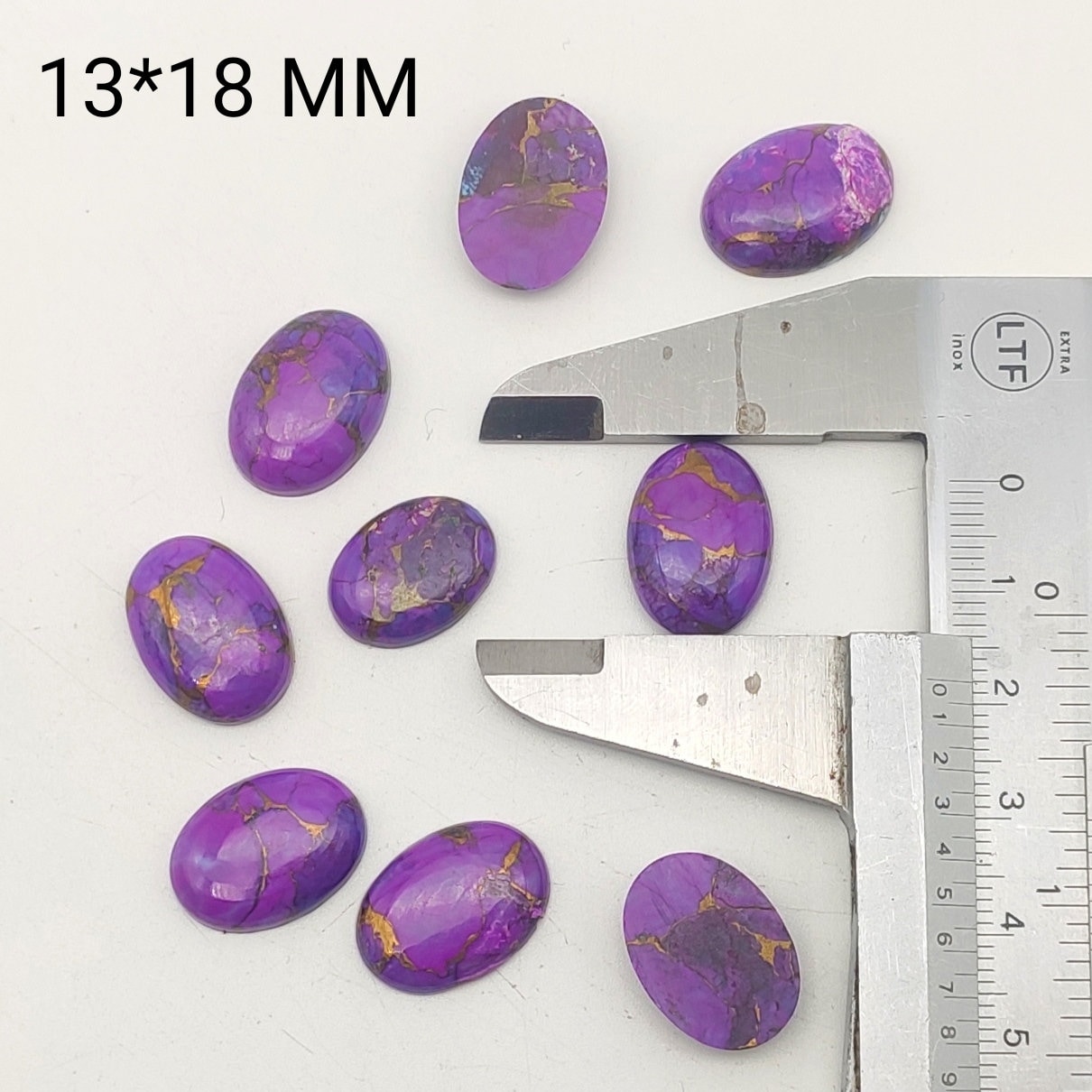 1318mm-aaa quality-purple Copper Turquoise Gemstones Smooth - Etsy UK