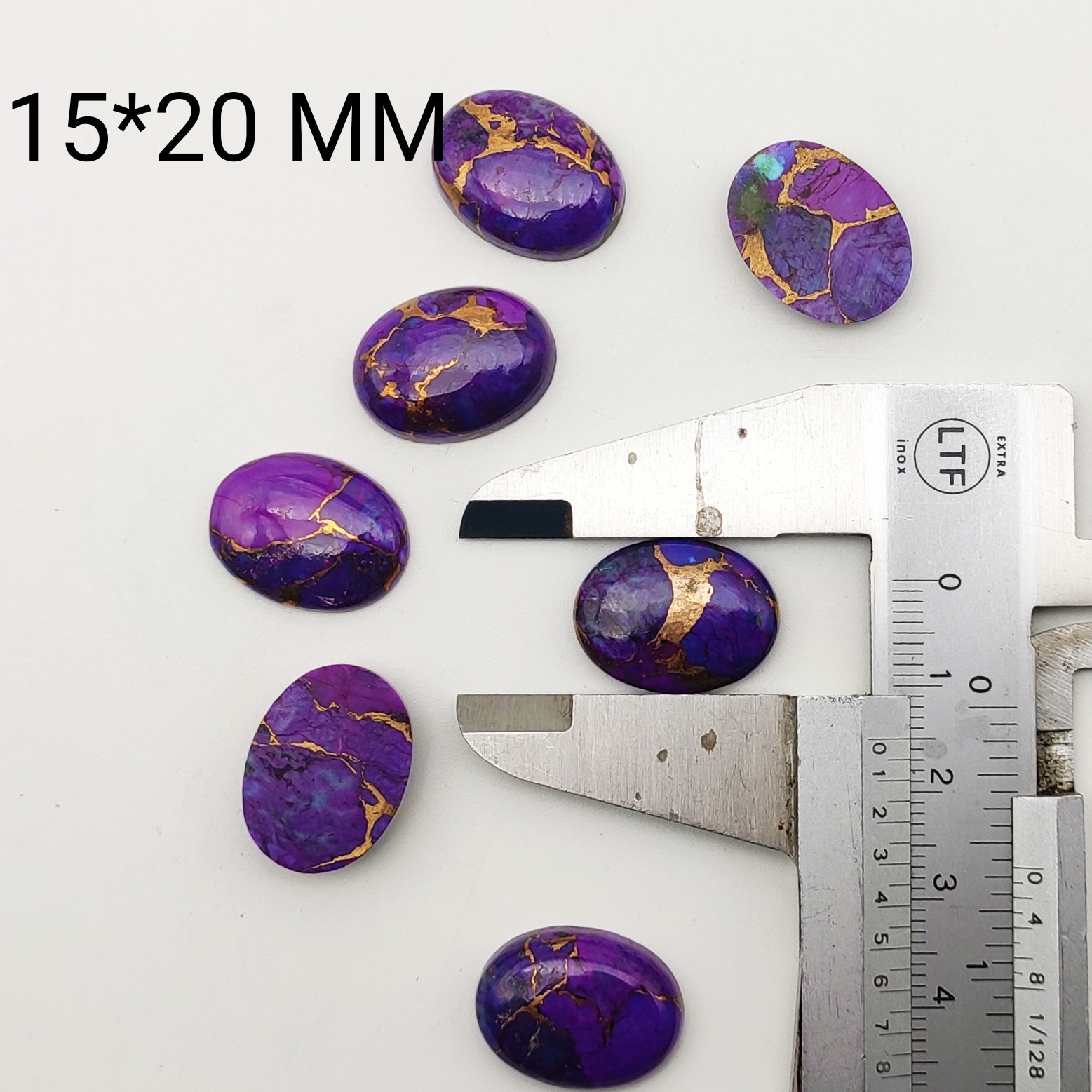 1520mm-aaa quality-purple Copper Turquoise Gemstones Smooth - Etsy UK