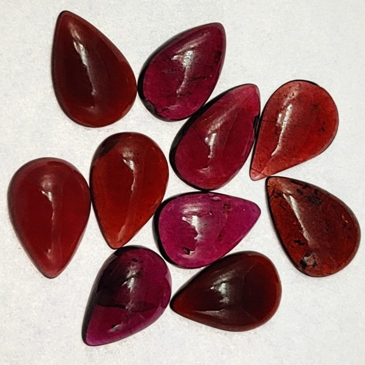 AAA Quality 79mm Teardrop Garnet Red Garnet Smooth Drop - Etsy UK