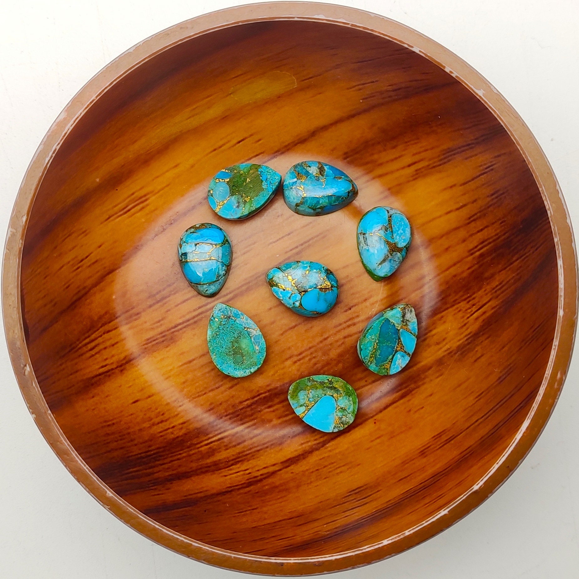 Top Quality AAA Blue Copper Turquoise-pear - Etsy UK