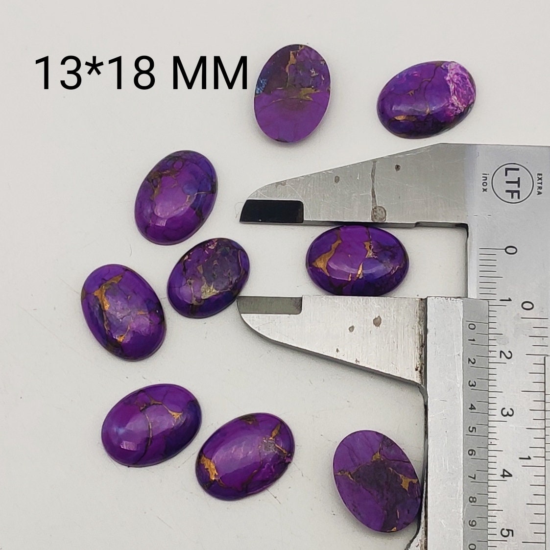 1318mm-aaa quality-purple Copper Turquoise Gemstones Smooth - Etsy UK