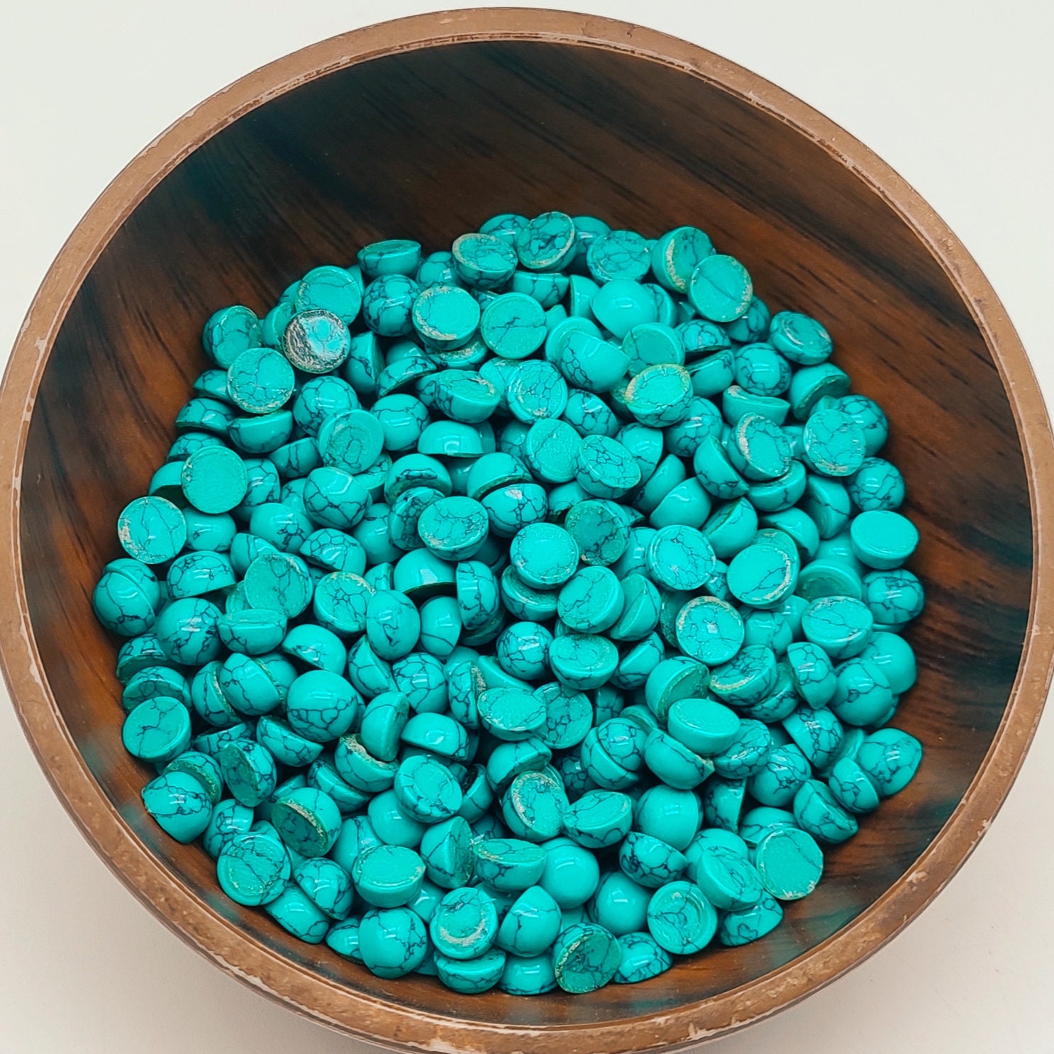 99mm Round Shape Calibrated Turquoise Gemstone-manmade Gemstone-stone ...