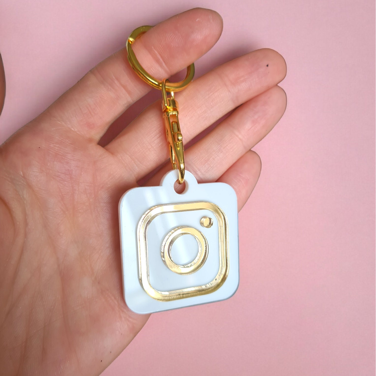 Set of 5 Keychains With a QR Code Keyring Personalized Keychain With QR ...