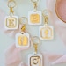 Set of 5 Keychains With a QR Code Keyring Personalized Keychain With QR ...