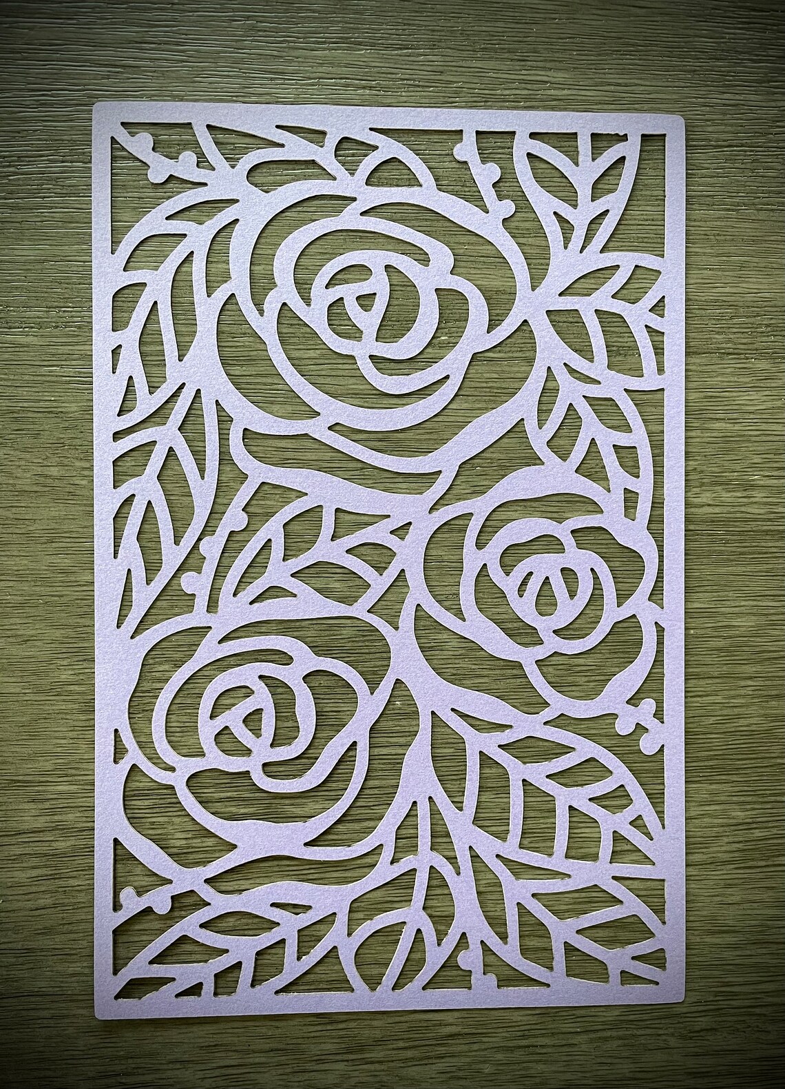 Roses Card Overlay Svg Diy Card Svg Thank You Card Cricut Svg Digital ...