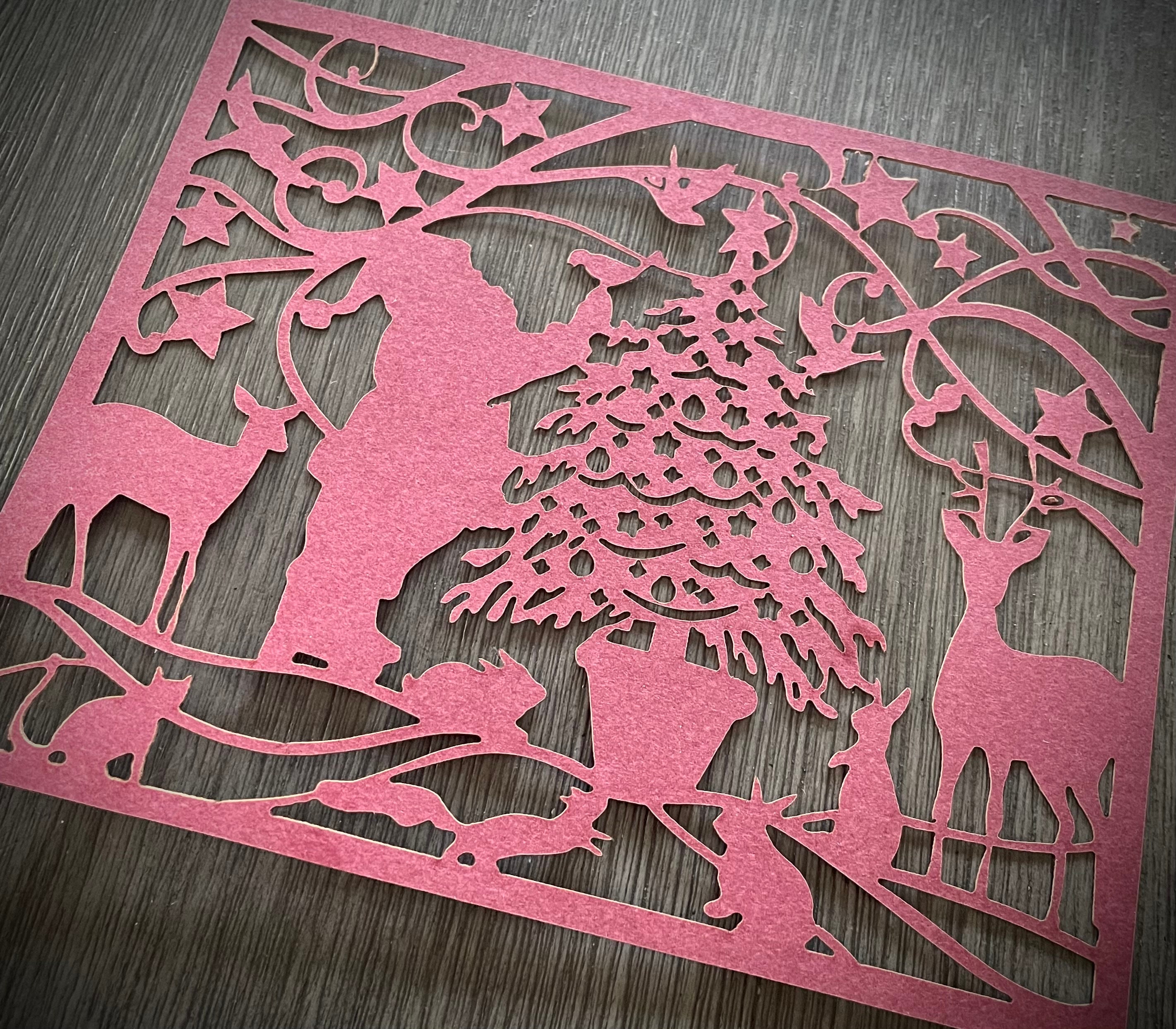 Santa Claus Retro Card Overlay Svg Png Digital File Cricut - Etsy