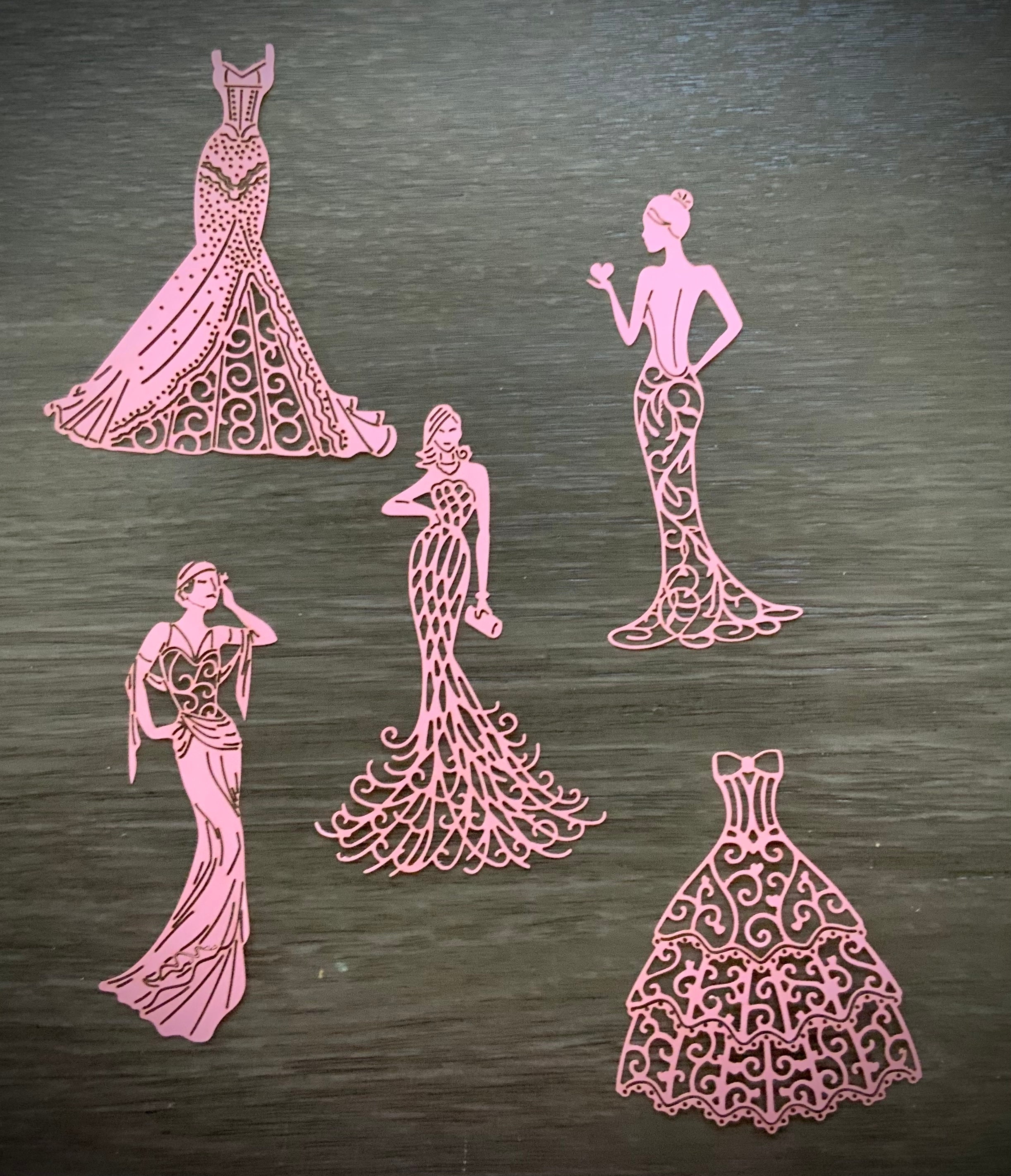 Beautiful Ornate Woman Die Cuts Set of 20 - Etsy