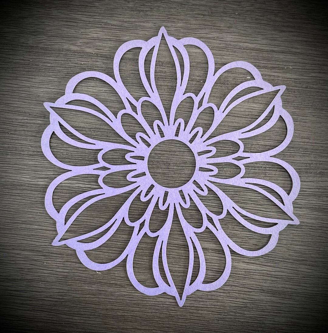 Flower 002 SVG PNG Doilies for Cutting Diecut Cricut - Etsy