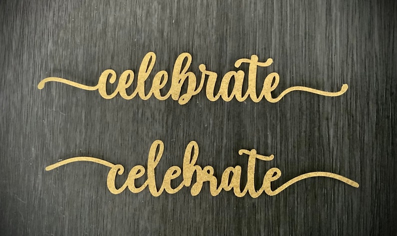 Celebrate Words Script SVG PNG for Cutting or Cardmaking - Etsy