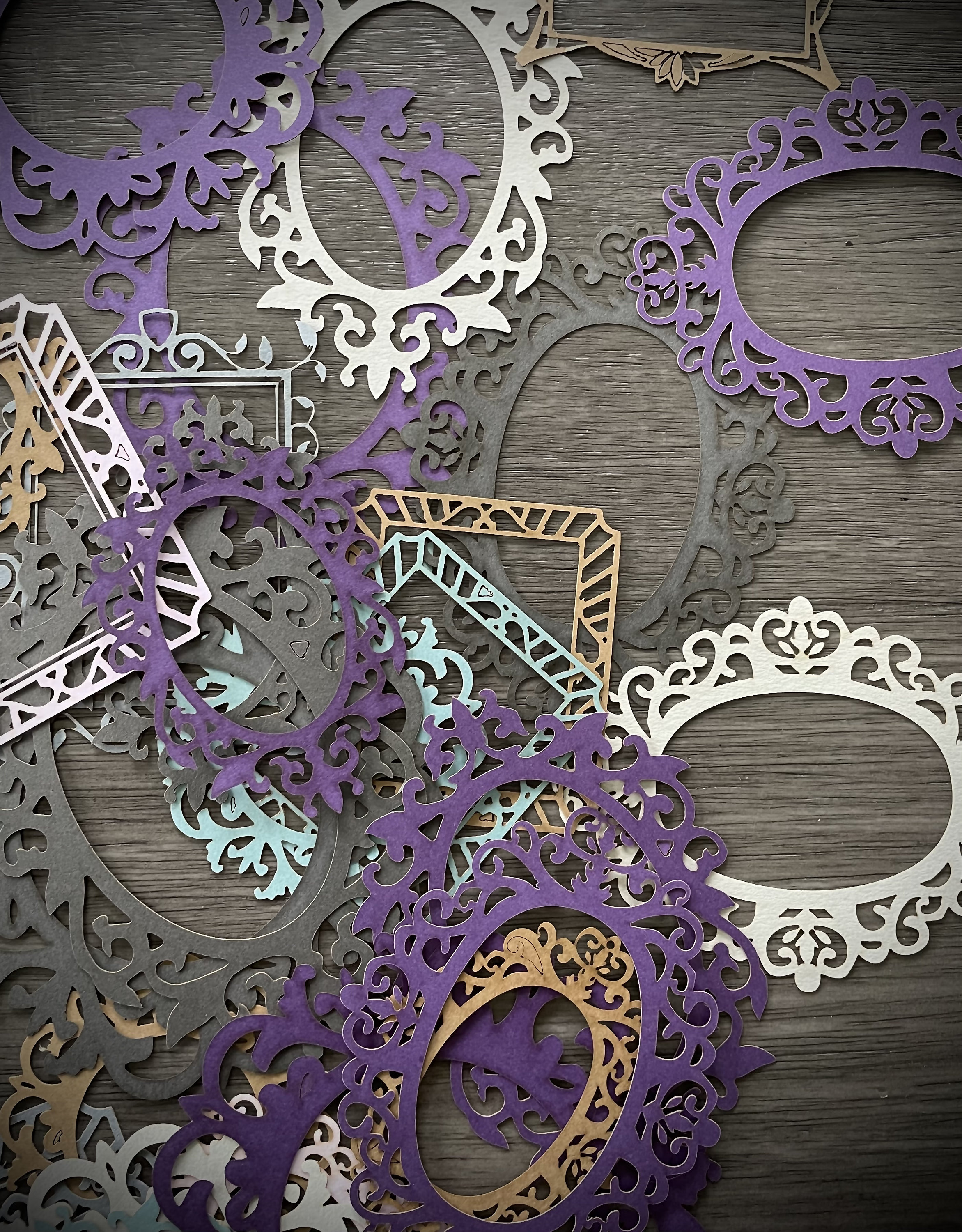 Ornate Paper Cutout Frames - Scrapbooking, Card Making Embellishments ...