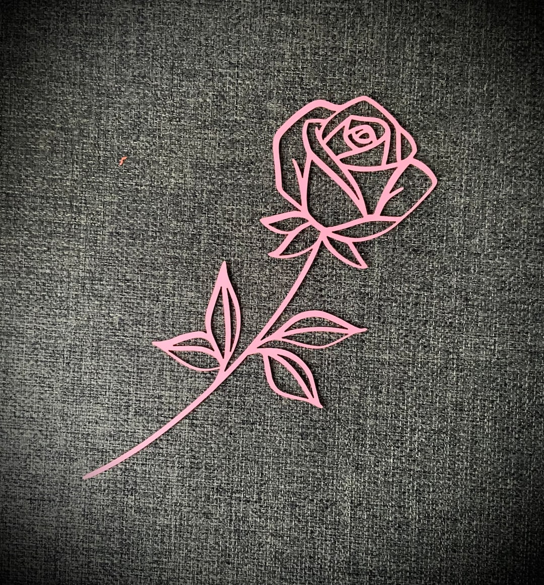 Rose Stem SVG PNG Flower for Cutting Diecut Cricut - Etsy