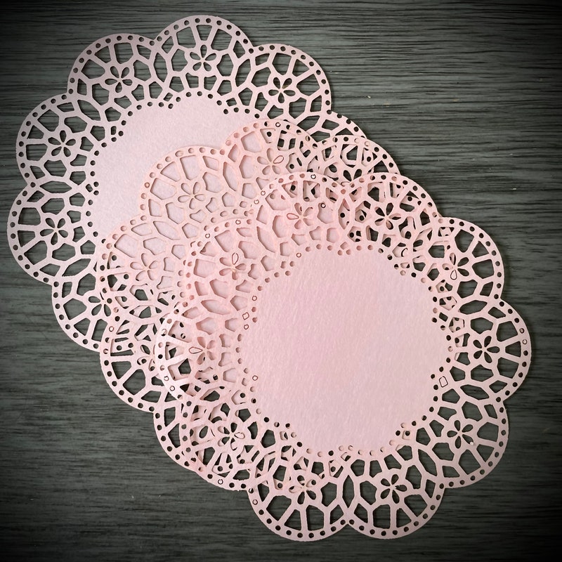 Pink Paper Doilies - Etsy