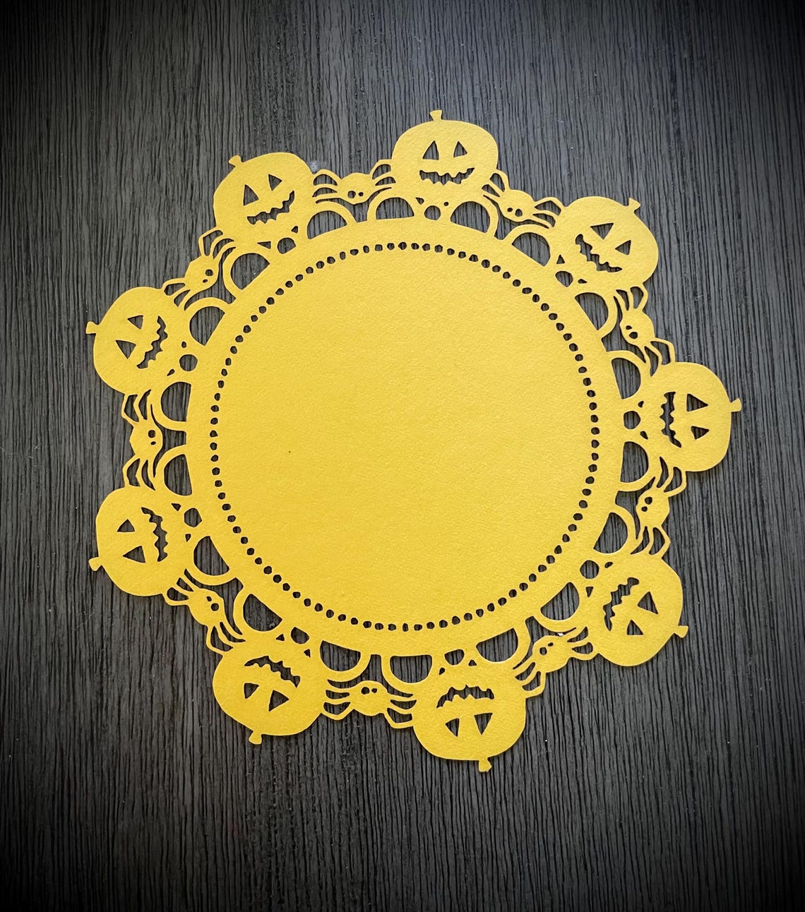 Halloween Pumpkin Doily Halloween Doily Svg Png - Etsy