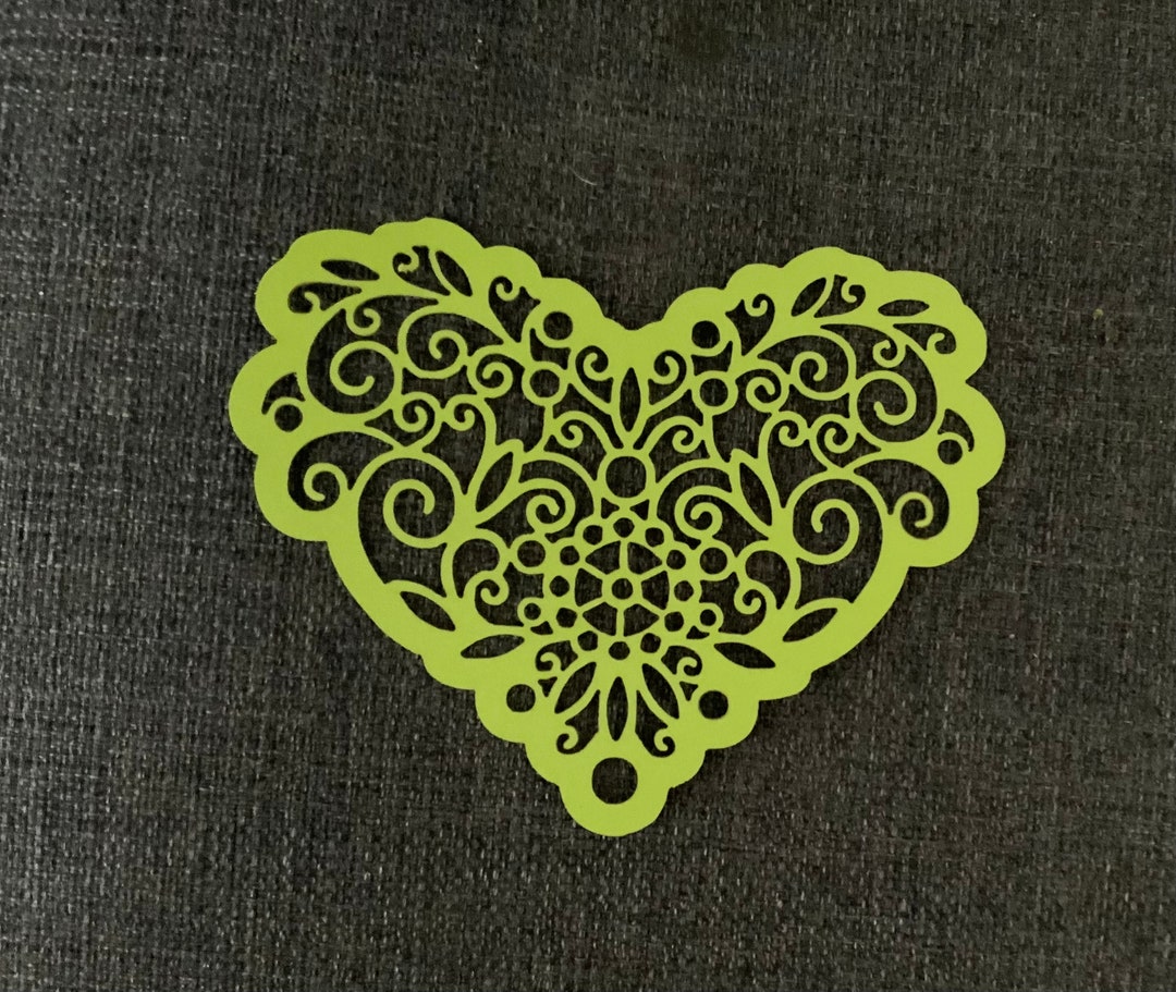 Doily Heart Svg 007 SVG PNG Doilies for Cutting - Etsy