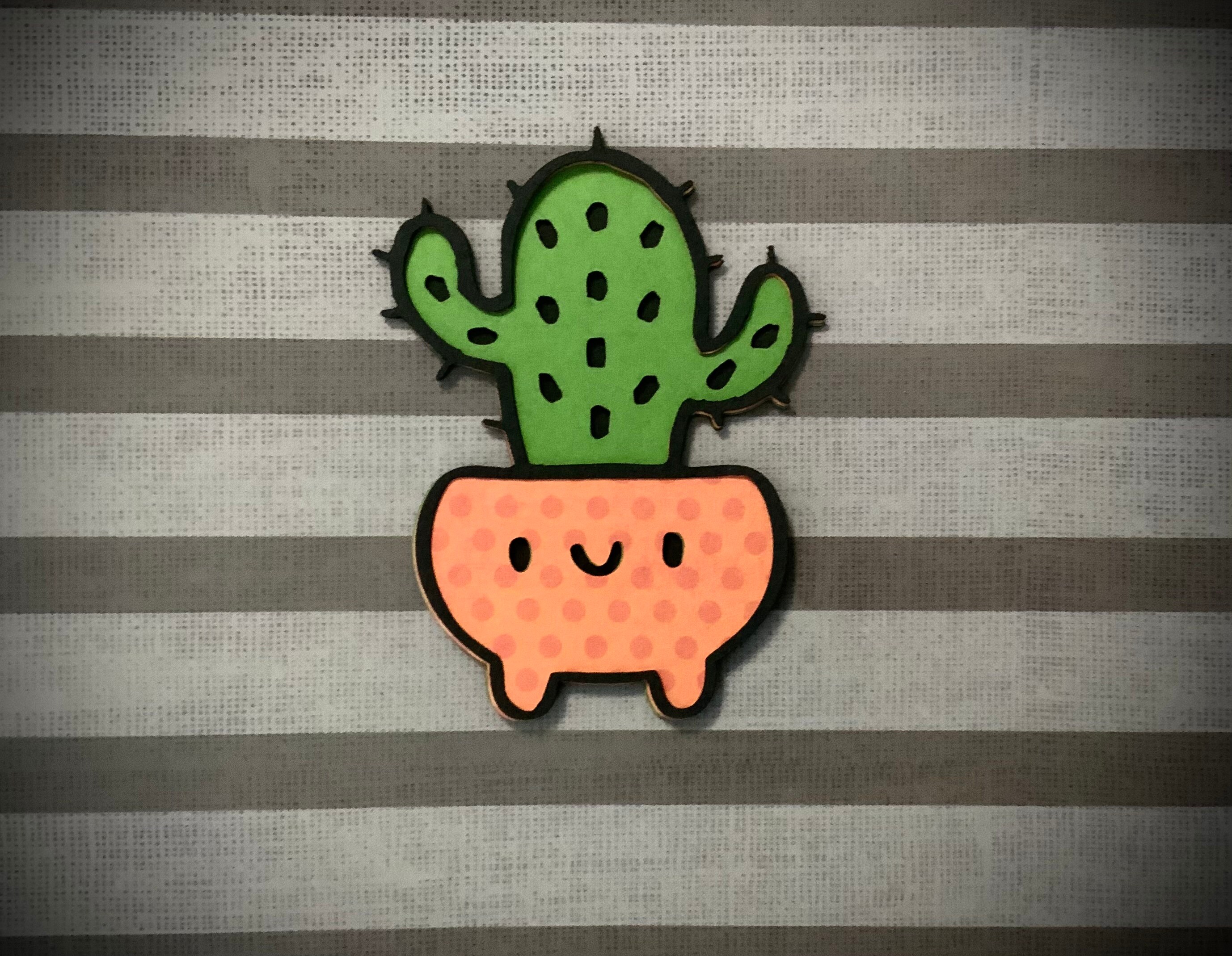 Cute Cactus Layered Svg for Laser Cricut Digital Svg Png - Etsy