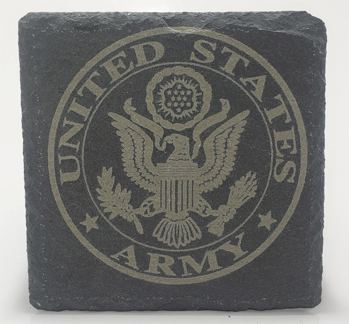 U.S Army slate coaster / Gift / Military / Set of 4 - Etsy.de