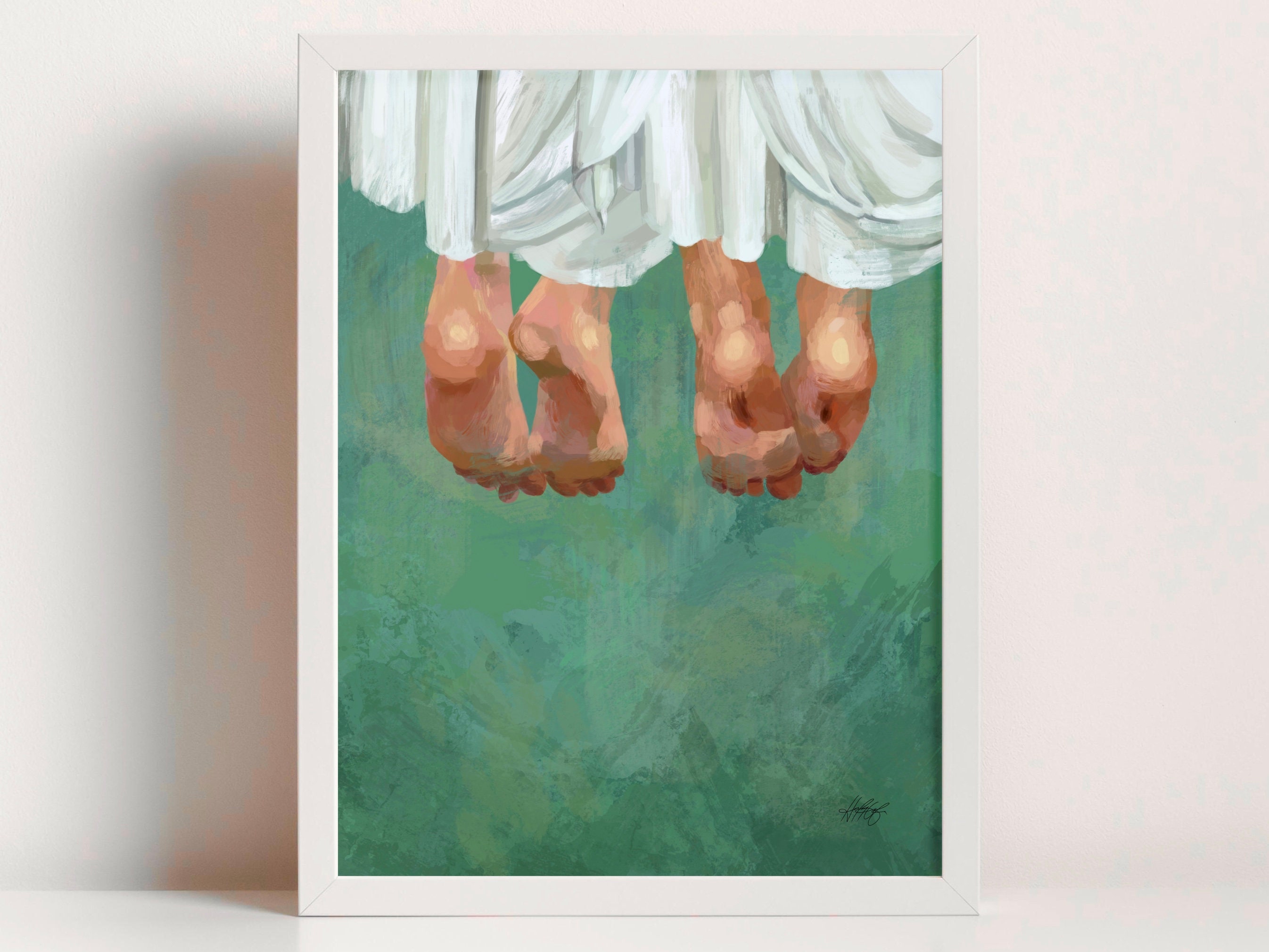 The Father and Son Art Print, Modern LDS Godhead, Fine Art - Etsy Australia