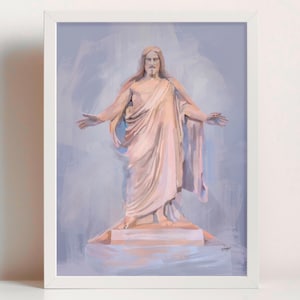 DIGITAL DOWNLOAD: Christus Modern LDS Art Print, Painting of Jesus ...