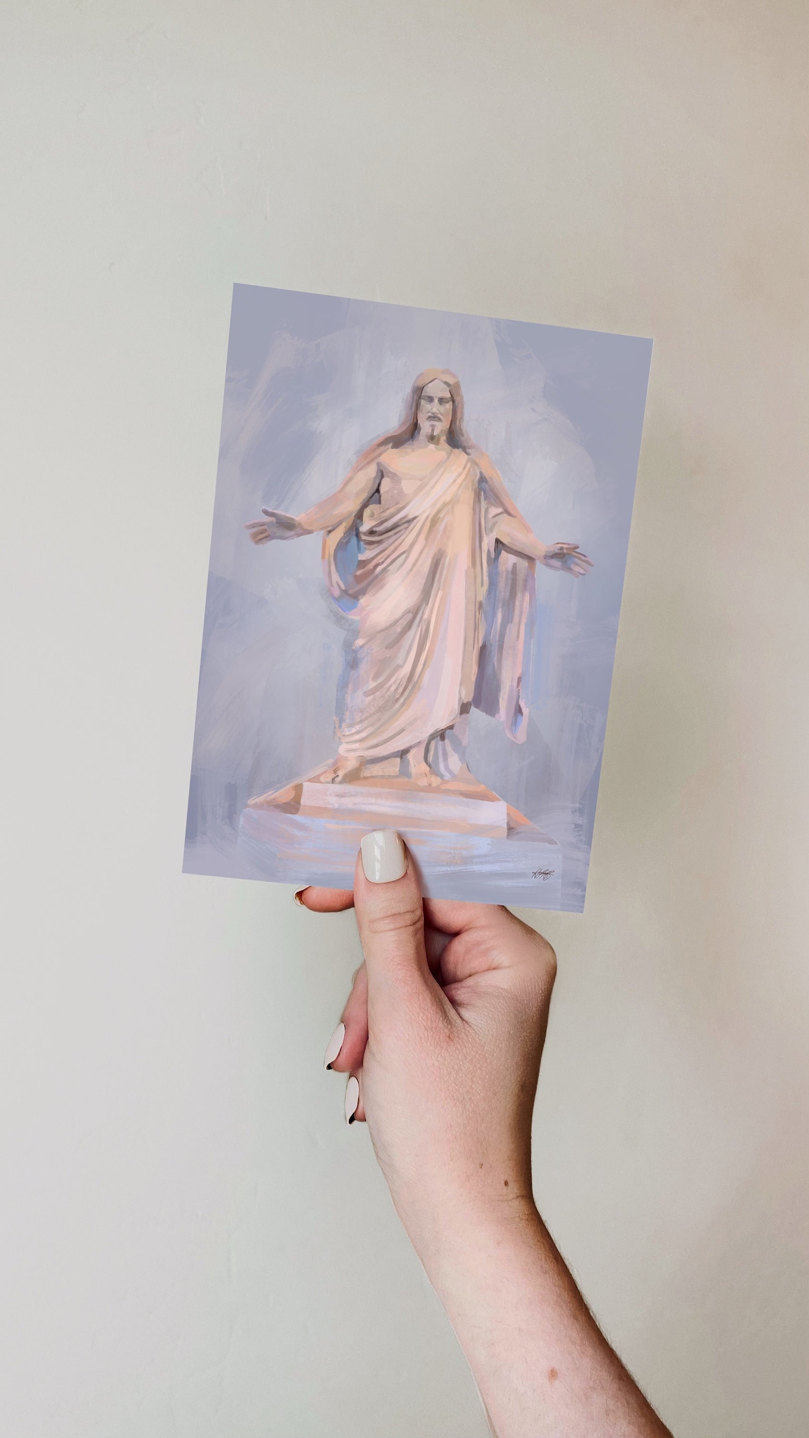 DIGITAL DOWNLOAD: Christus Modern LDS Art Print, Painting of Jesus ...