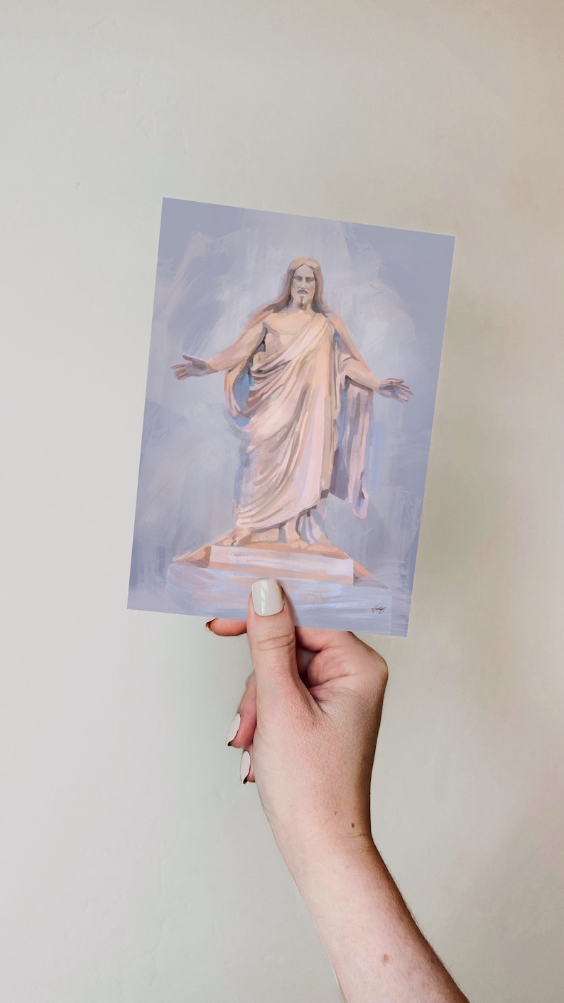 DIGITAL DOWNLOAD: Christus Modern LDS Art Print, Painting of Jesus ...