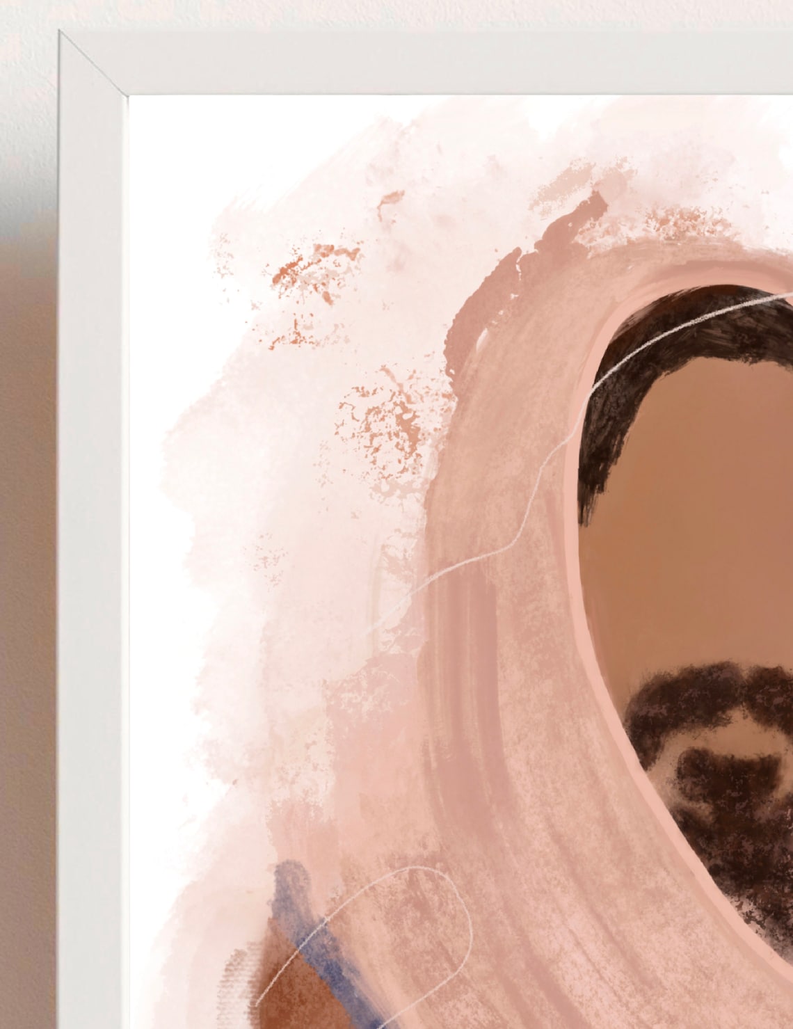 Christ Modern LDS Art Print Minimalist Home Decor Painting - Etsy