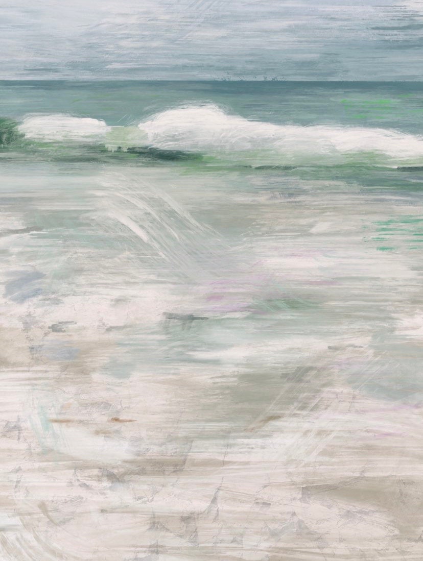 Calm Seascape Painting Ocean Painting Beach Decor - Etsy